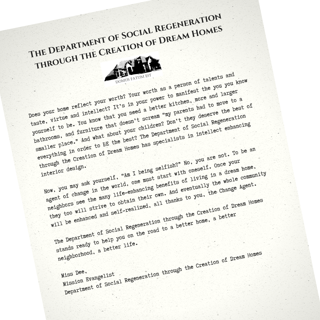 A Notice From the Department of Social Regeneration through the ...